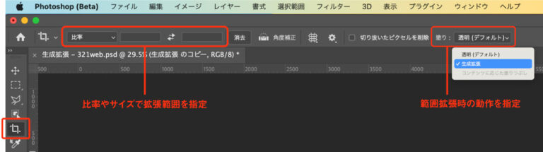 【生成拡張】生成AIによる画像補完で欠けや見切れを自然に広げる【Photoshop】 | 321web