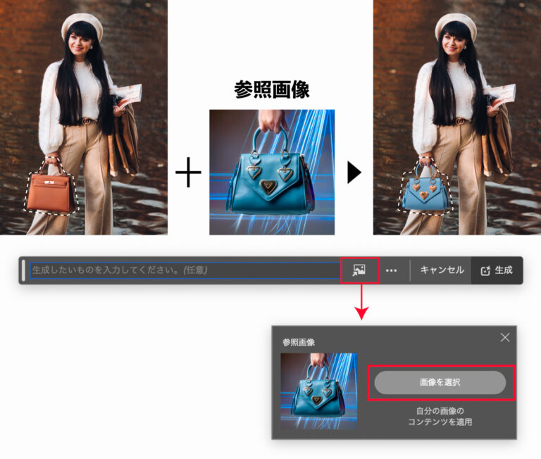 【AI機能】PhotoshopのAI画像生成機能の使い方【Generative Fill/生成塗りつぶし】 | 321web